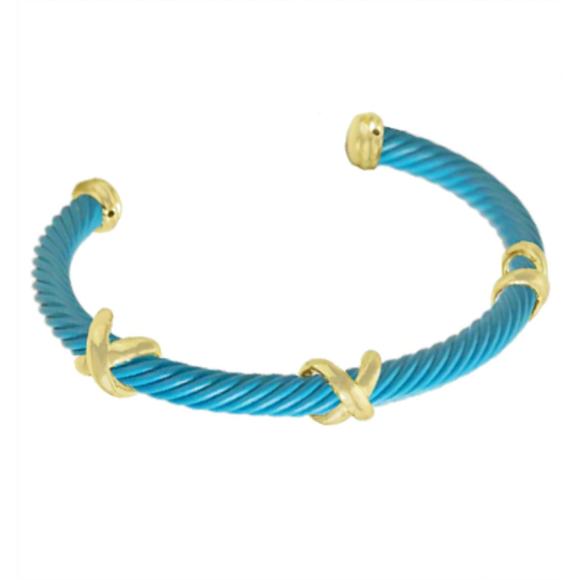 GOLDEN STELLA | Jewelry | New Golden Stella Womens Color Cable Cuff In ...